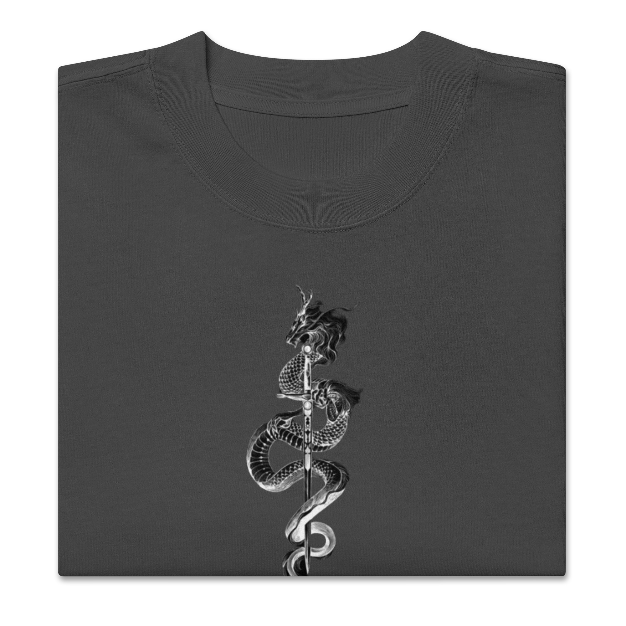 Oversized Faded T-shirt [Back & Front Design] - eXputer Shop